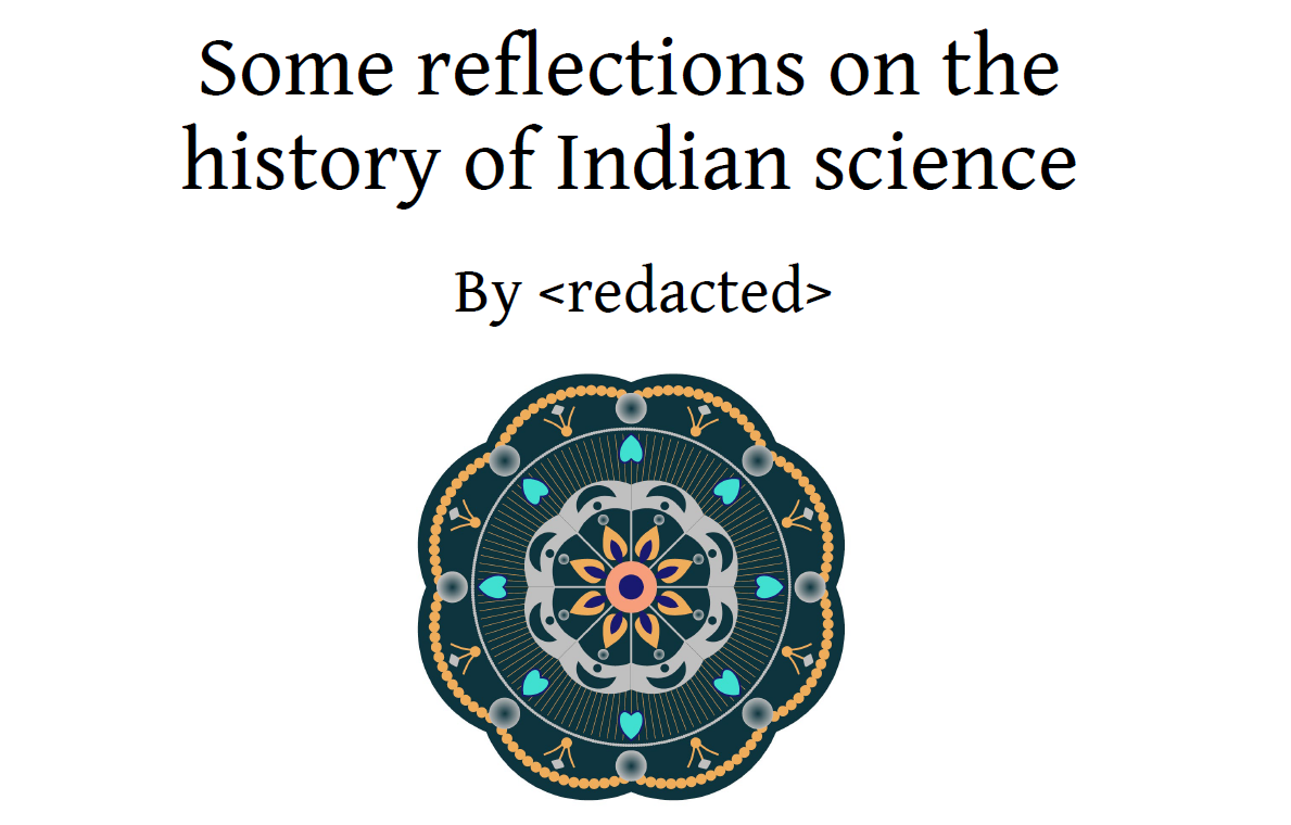 Science in Ancient India (aka “Hindu Science”) – Brown Pundits